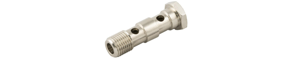 Double hollow screws for pneumatic fittings precion online sale Single ...